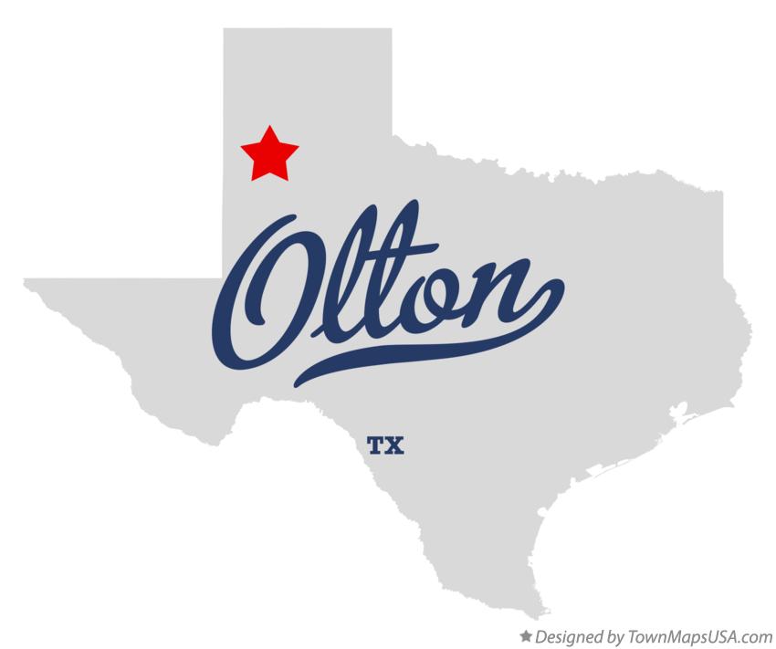 Map Of Olton TX Texas
