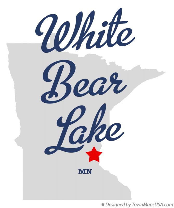 Map Of White Bear Lake Ramsey County MN Minnesota
